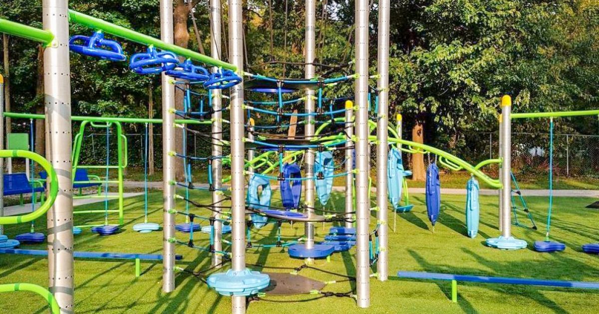 The playground at ASA Bales Park received a… | Playcraft Systems