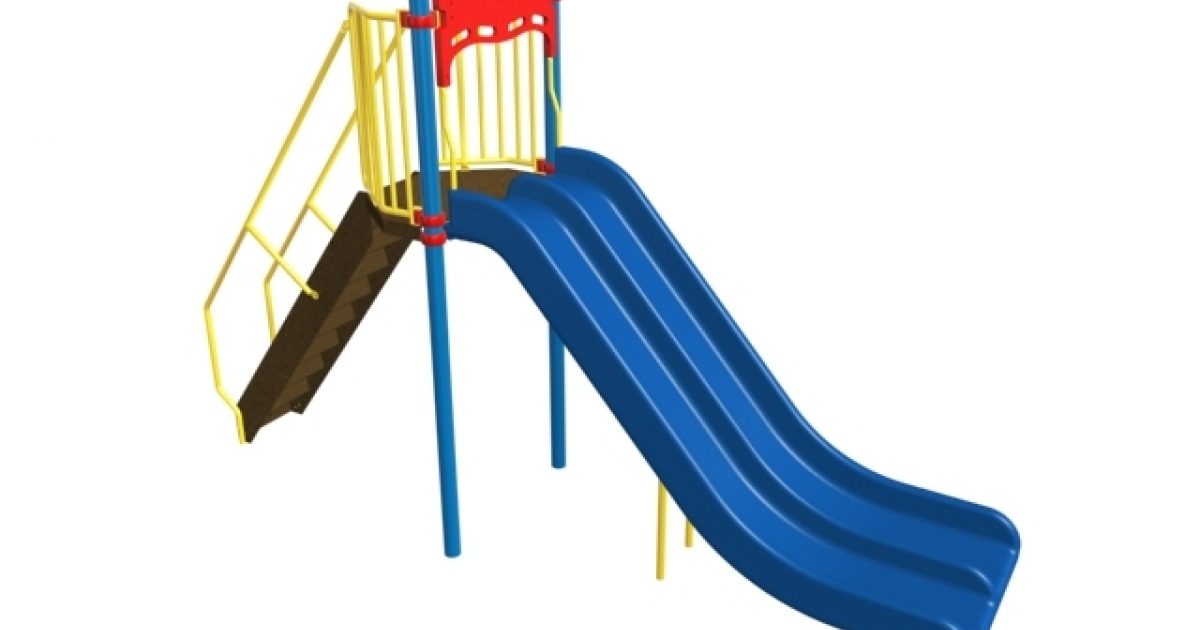 Freestanding Dual Express Slide (72in) | Playcraft Systems