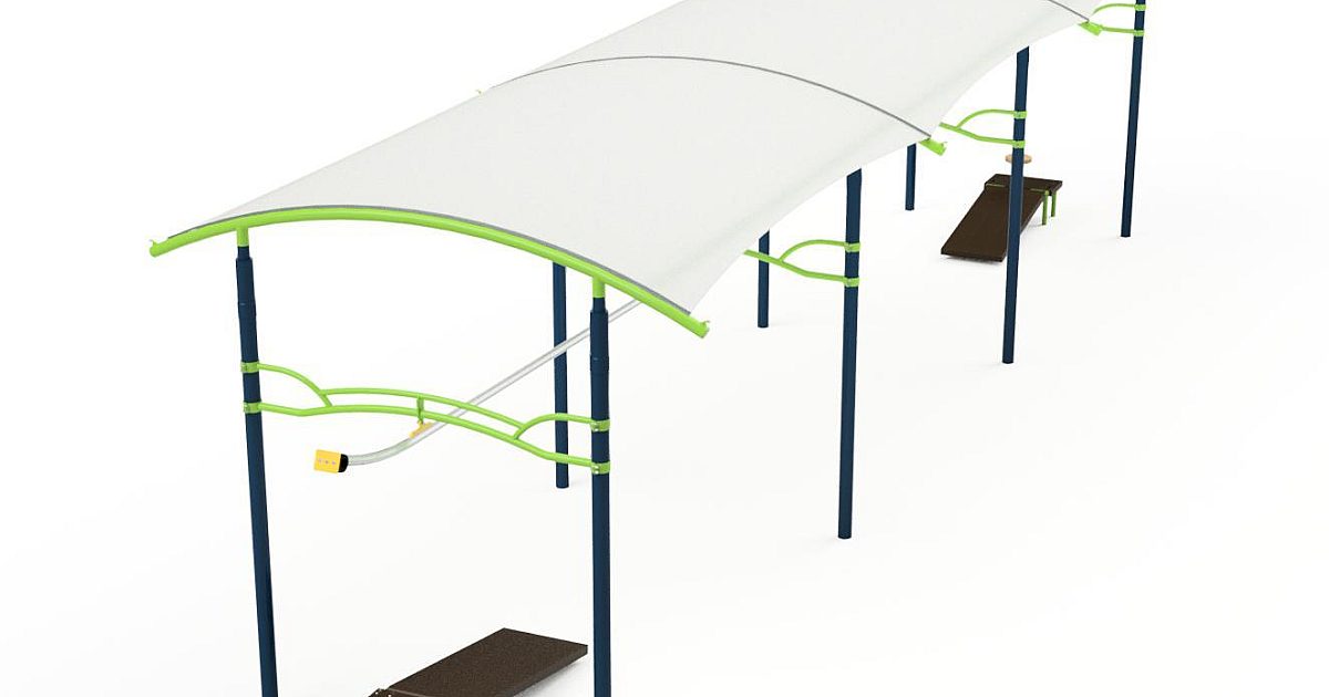 Zipline w/ Shade | Playcraft Systems