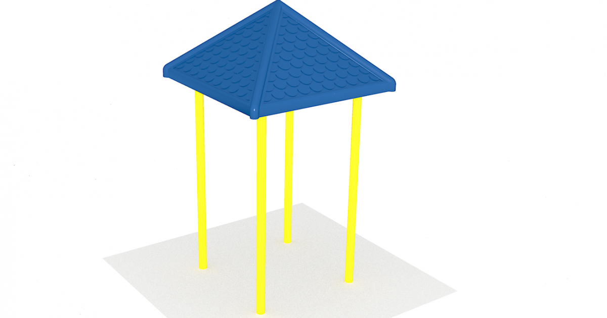 Roof, Square Pyramid (Shingled) R35 | Playcraft Systems