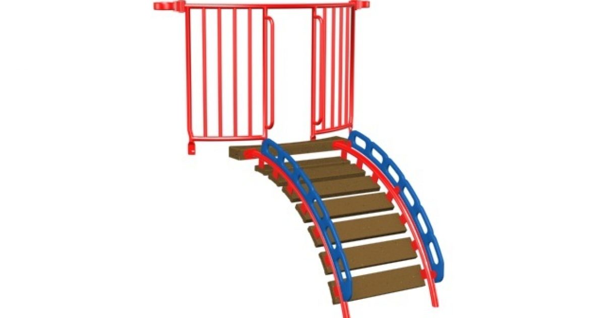 Climber, Track 42-48in (Curved w/ Hand Rails) R5 | Playcraft Systems