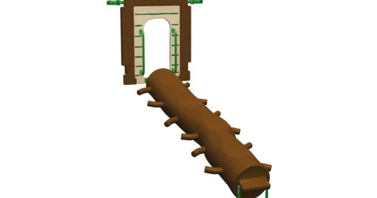 Climber, Inclined Log w/ Tree House Entry 36in | Playcraft Systems