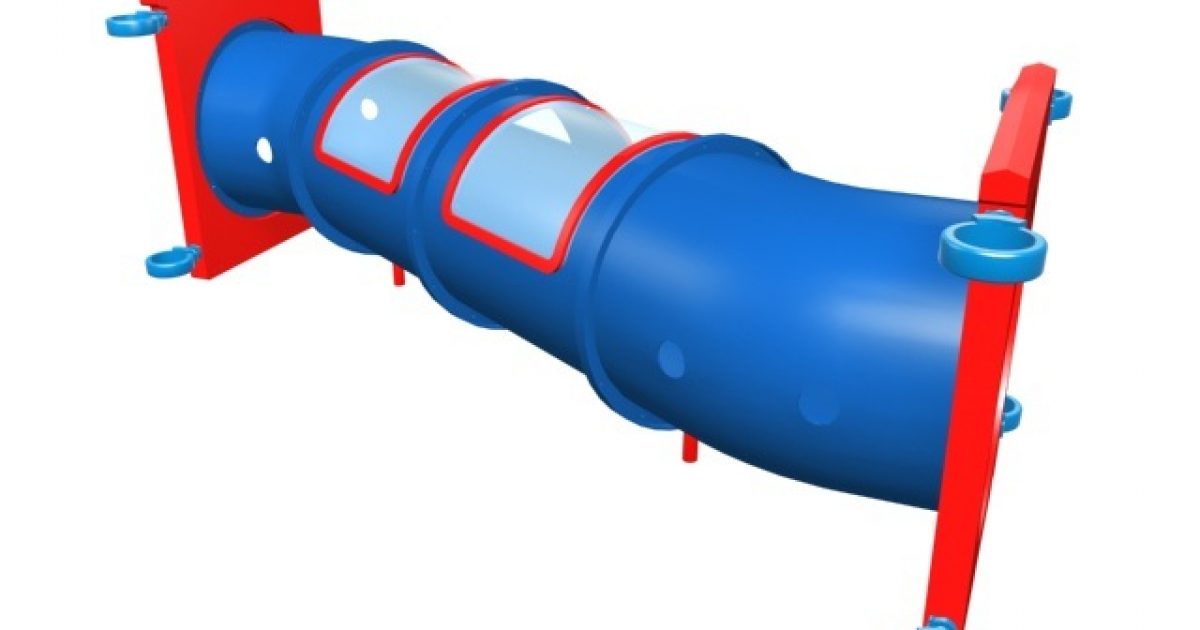 Crawl Tube, S-Shaped w/ Skylights (Ground) | Playcraft Systems