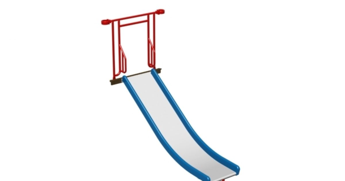 Metal Slide, Single 48in R35 | Playcraft Systems
