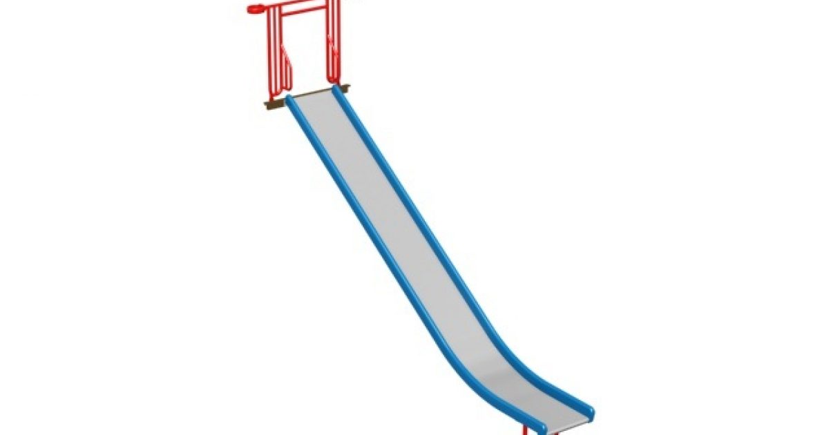 Metal Slide, Single 96in | Playcraft Systems